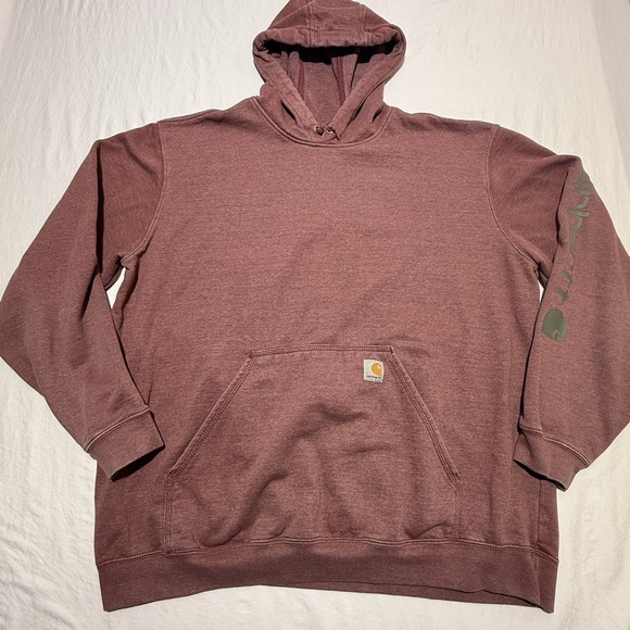 Carhartt | Shirts | Carhartt K288 Original Fit Logo Sleeve Hoodie 2xl ...